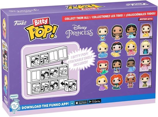 Disney Princess Bitty POP! Pack 4 Figuras Ariel, Mulan, Tiana + 1 ...